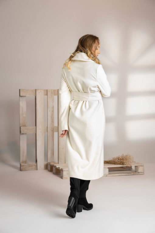 White Wool Coat - ALLSEAMS