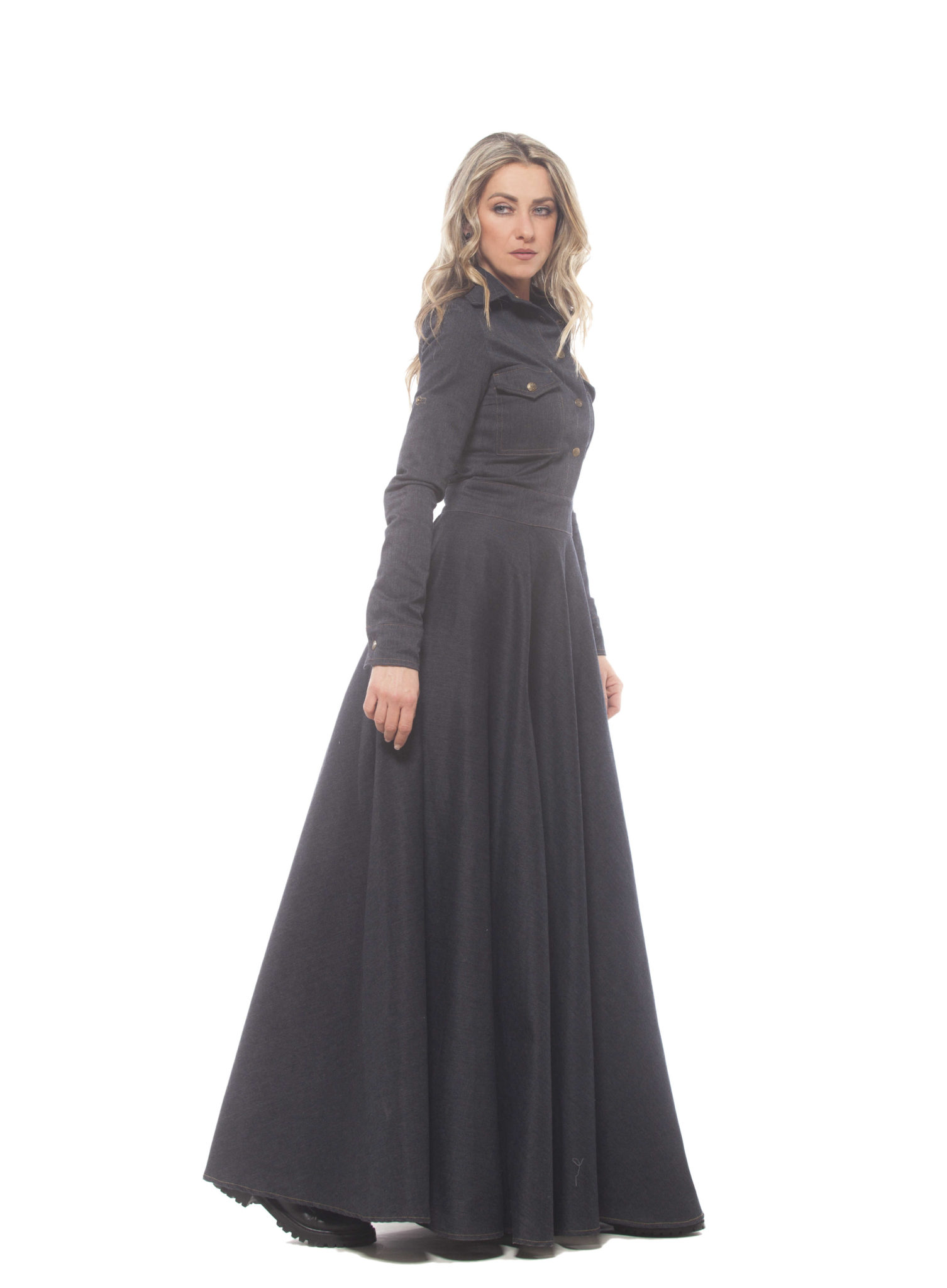 Long Denim Dress - ALLSEAMS