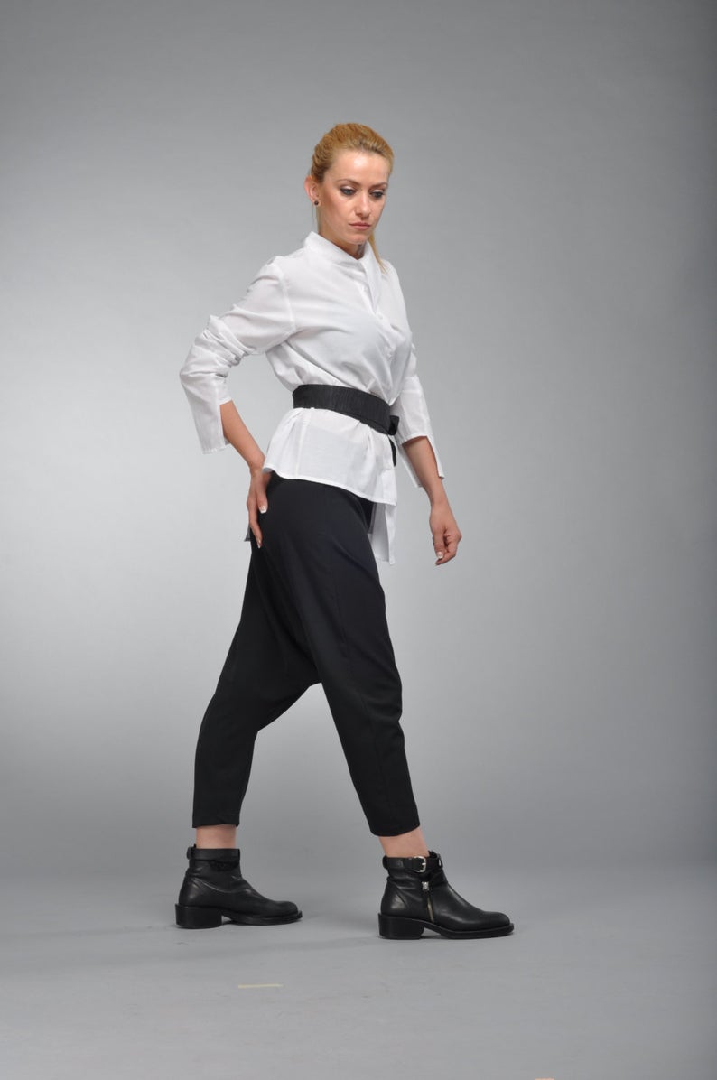 Shirt With Asymmetrical Collar - ALLSEAMS