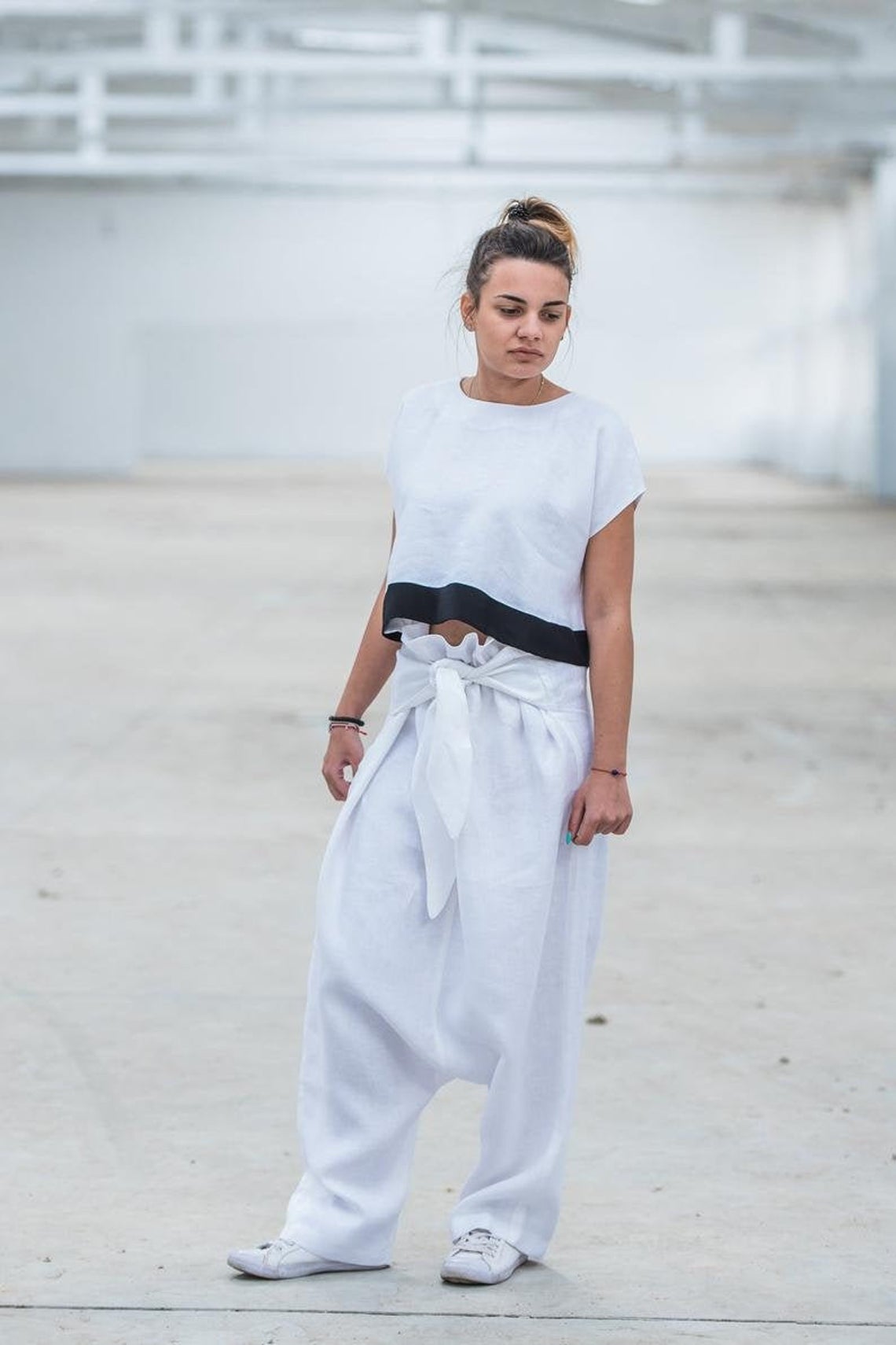 Short Linen Top - ALLSEAMS