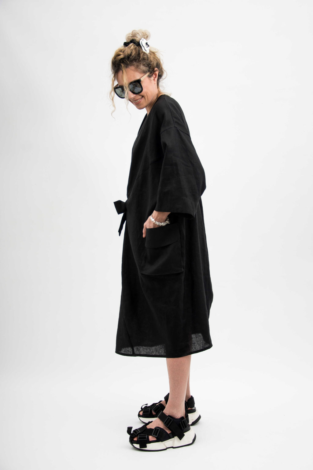 Kimono Linen Dress - ALLSEAMS