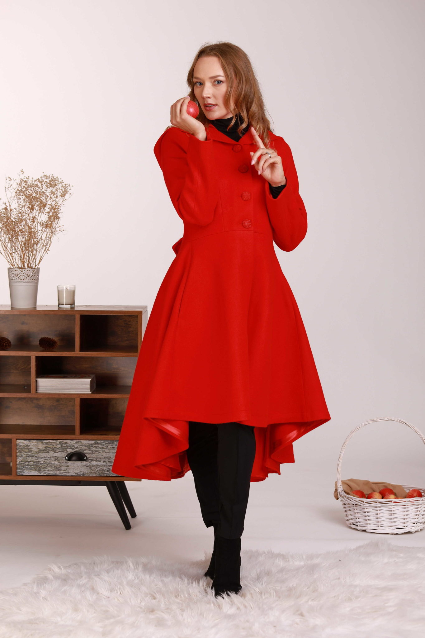 Asymmetrical Hooded Coat - ALLSEAMS
