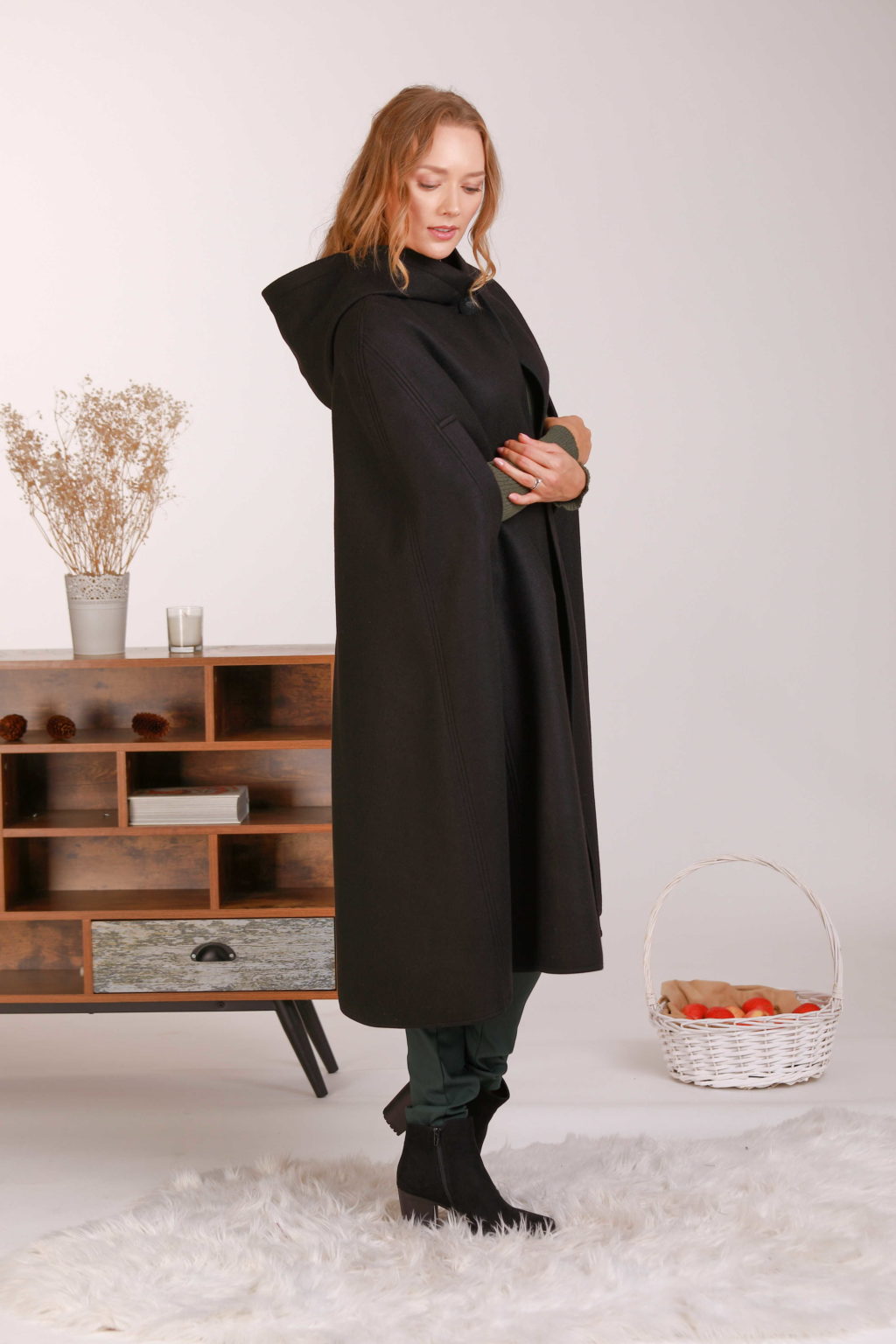 Wool Poncho Coat - ALLSEAMS